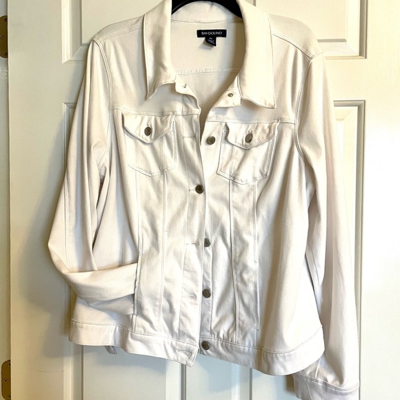 Bandolino | Jackets & Coats | A Jean Style Jacket By Bandolino In White ...